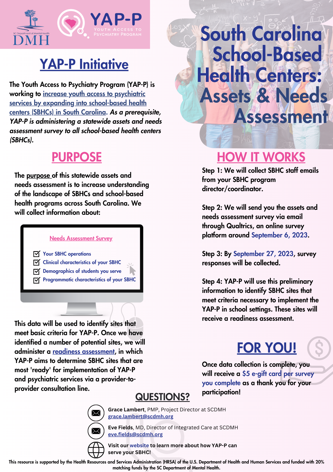 YAP-P in Schools | Youth Access to Psychiatry Program | South Carolina